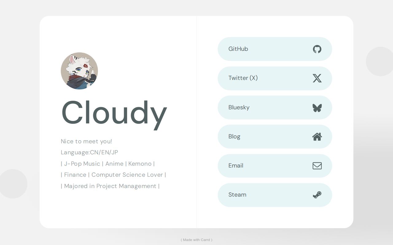 Cloudy's Profile